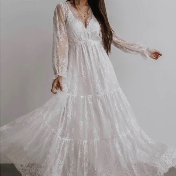 Baltic Born | Dresses | Baltic Born White Lace Dress | Poshmark